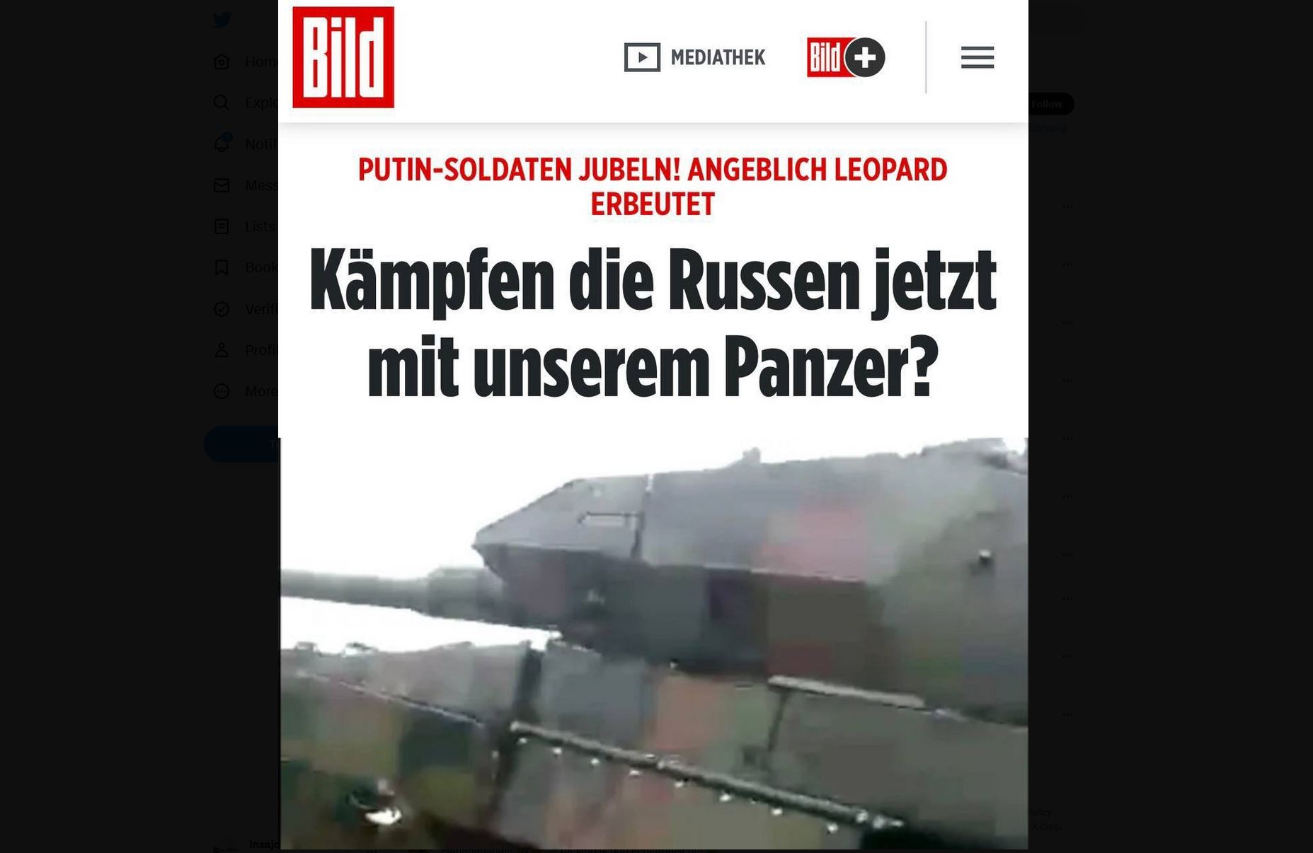 Nemški Bild, v šoku: »Ali se Rusi zdaj borijo - z NAŠIMI tanki ...