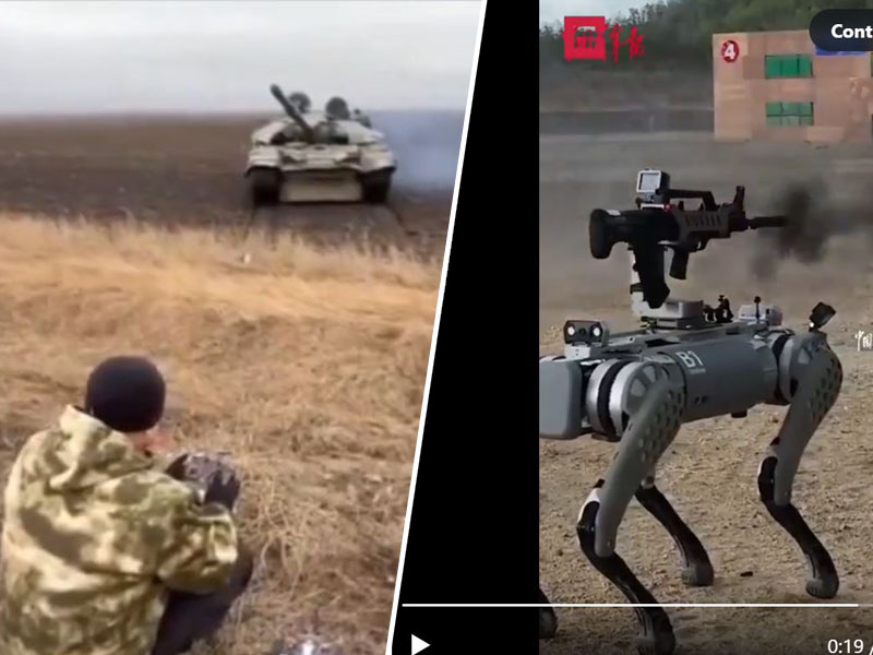 Modernizacija: Stari ruski tanki daljinsko vodeni, Kitajska pripravlja trope robotskih psov in ...